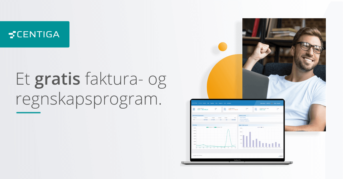 Regnskapsprogram [Prøv gratis] - Få enkelt regnskap med Centiga®